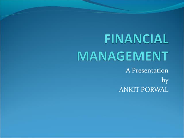 Money management | PPTX