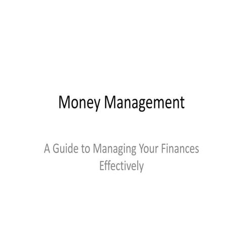 How Does A Money Management App Improve Financial Management? | PDF