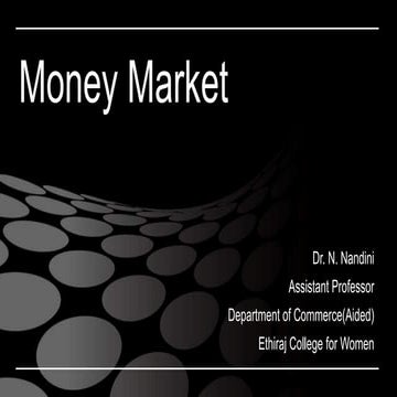 Money Market-Introduction characteristics.pptx