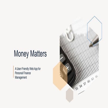 Money Matters.pptxjndfgnokinfgfgknoknonf | PPT