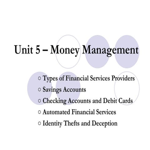 Money Management | PPT