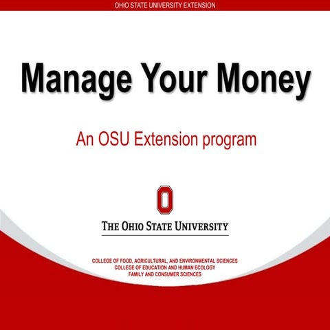 Money management lesson 1 all you want know | PPT