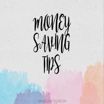 Money Saving Tips | PPTX