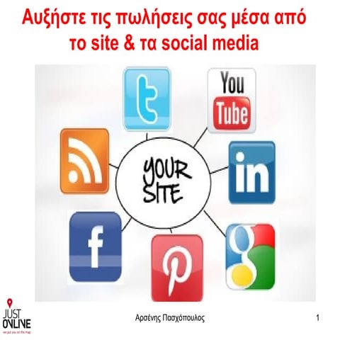 Τα σημαντικότερα Social Media και πώς τα χρησιμοποιούμε. | PDF