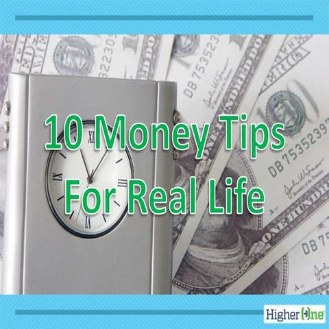 10 Money Tips For Real Life | PPTX