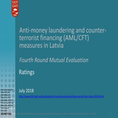 Moneyval Mutual Evaluation Report - Latvia 2018 | PDF