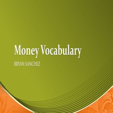 Money vocabulary | PPT