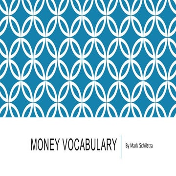Money vocabulary | PPT