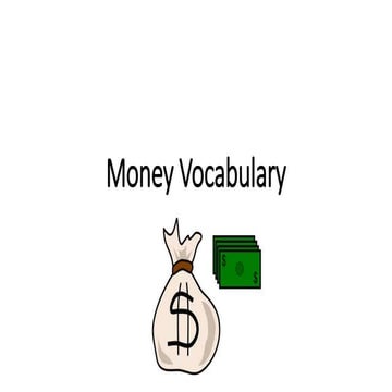 Money vocabulary | PPTX