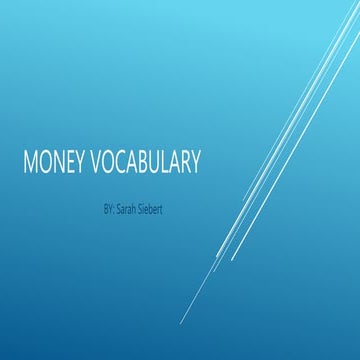 Money vocabulary | PPTX