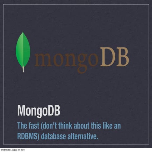 Mongodb | PPT