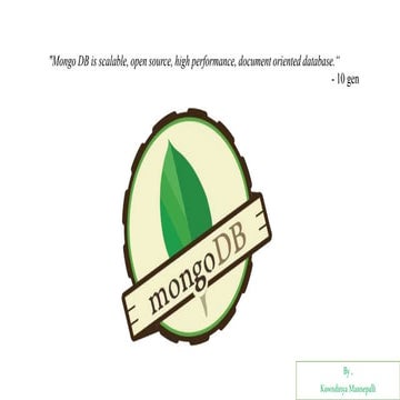 Mongo Db Ppt