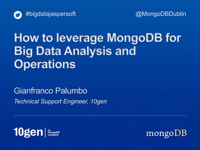 How To Leverage Mongodb For Big Data Analysis And Operations With Mongodb S Aggregation