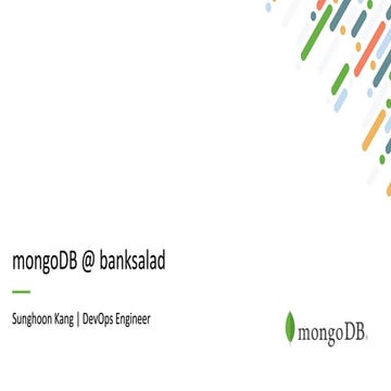 mongoDB @ banksalad | PDF