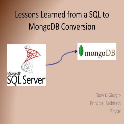 An Evening with MongoDB Dallas: How Phytel Uses MongoDB | PPT