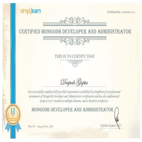 Mongodb Developer And Administrator Ppt