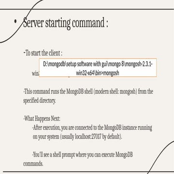 MongoDb implementation and screenshots for easier understanding | PPT