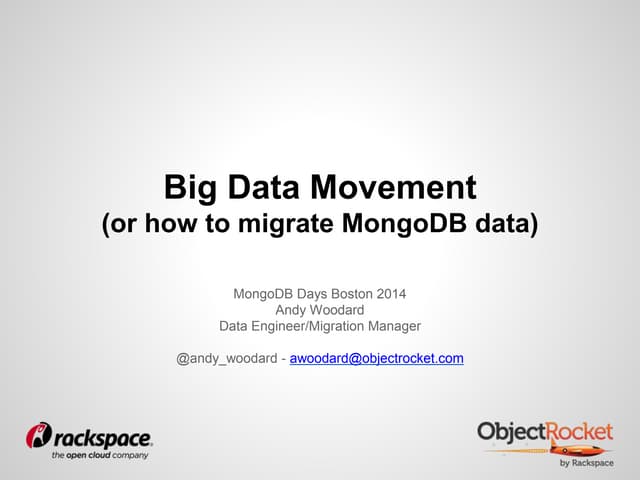 Lightning Talk Mongodb Migration Strategies Ppt
