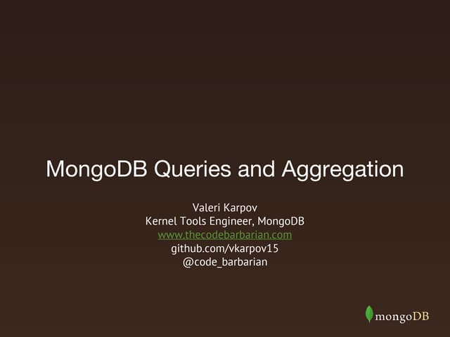 Mongodb Queries And Aggregation Framework With Nba Game Data Pdf 9056