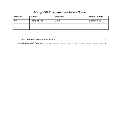 Mongo Db Programinstallationguide Pdf 