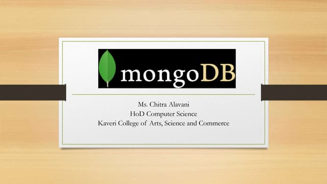Mongo db queries | PPTX Mongo db queries | PPTX