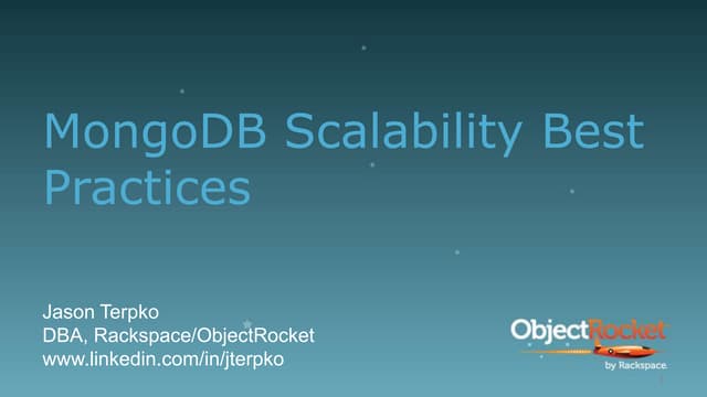 MongoDB Scalability Best Practices | PPT MongoDB Scalability Best Practices | PPT