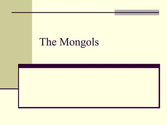 The Mongols | PPT
