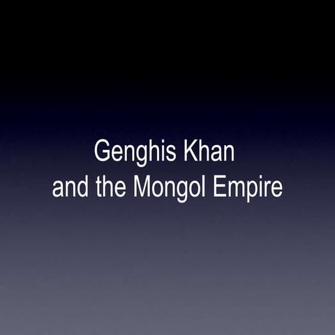 Mongol Empire | PPTX