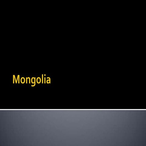 Mongolian Development Project | PPTX