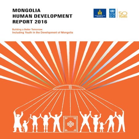 The cover of Mongolia Human Development Report 2016, | PDF