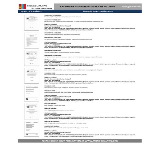 Mongolian code of laws (catalog) 6 | PDF