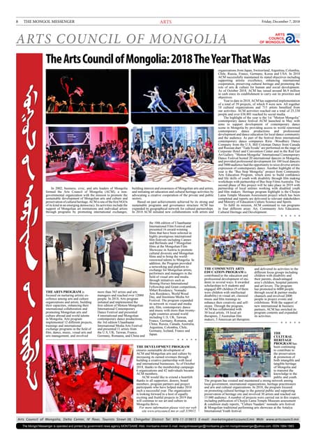 Mongol Messenger ACM page July 2021 | PDF