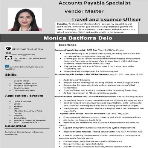 monica delo resume | PDF