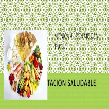 Alimentación saludable | DOCX