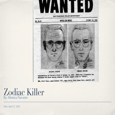 Monica zodiac killer ppt | KEY
