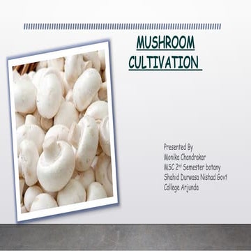 Diseases and insect Pests of Mushroom . | PPTX