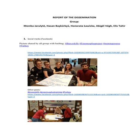 Monika j. and group dissemination report | PDF