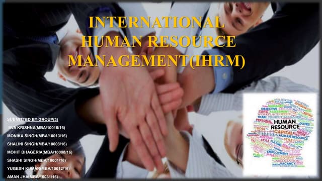 Chapter 1 introduction to ihrm | PPT
