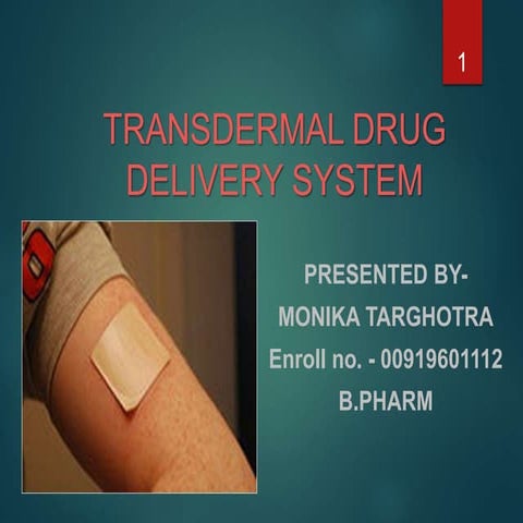 drug delivery system- tdds.pptx