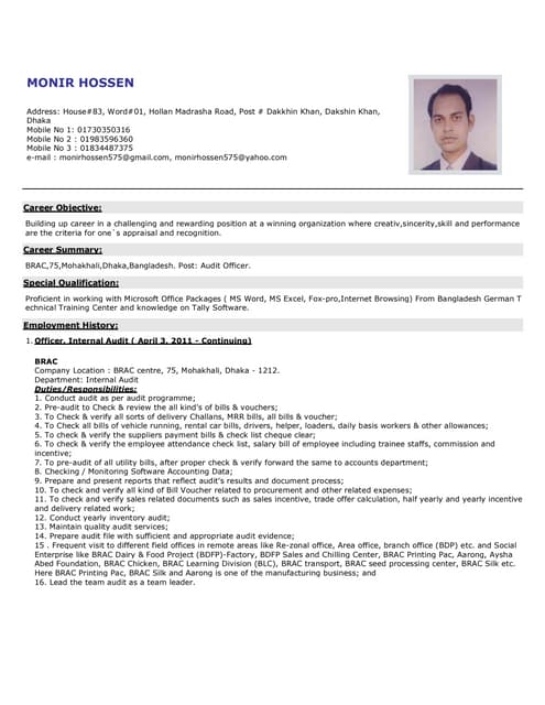 Mohammad. al amin CV | PDF