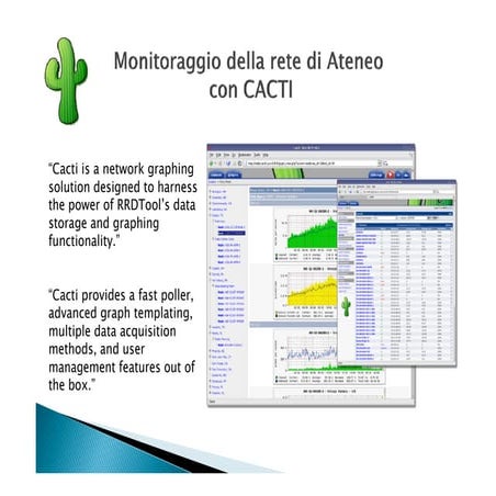 Monitoraggio della rete con cacti | PDF