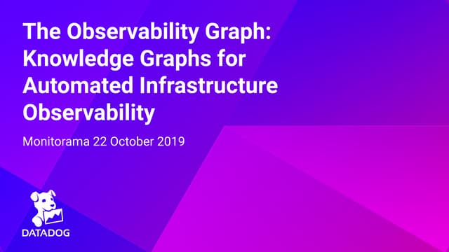 The Observability Graph Knowledge Graphs For Automated Infrastructure