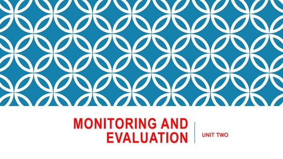 Project Monitoring and Evaluation (M and E Plan) Notes | PPTX