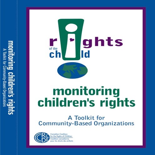 Monitoring Children's Rights - A Toolkit For Community Based ...