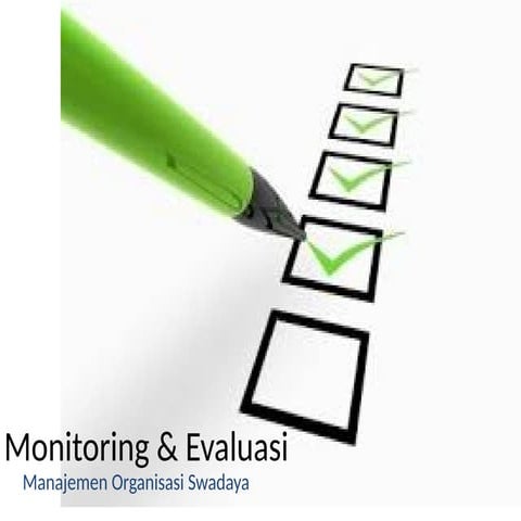 Monitoring_Evaluasi promosi kesehatan yang di harapkan | PPTX