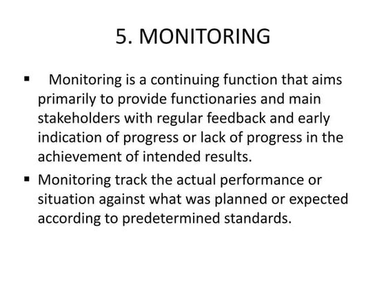 Project Monitoring And Evaluation M And E Plan Notes Pptx
