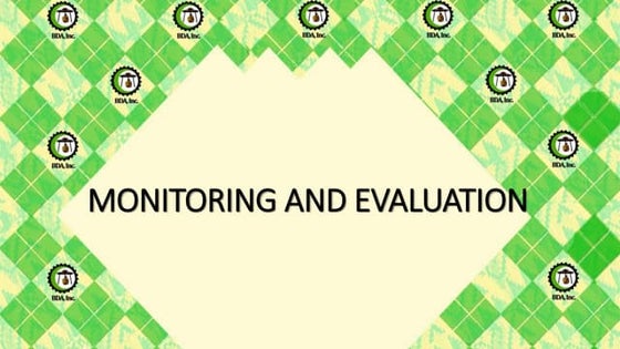 Project Monitoring and Evaluation (M and E Plan) Notes | PPTX