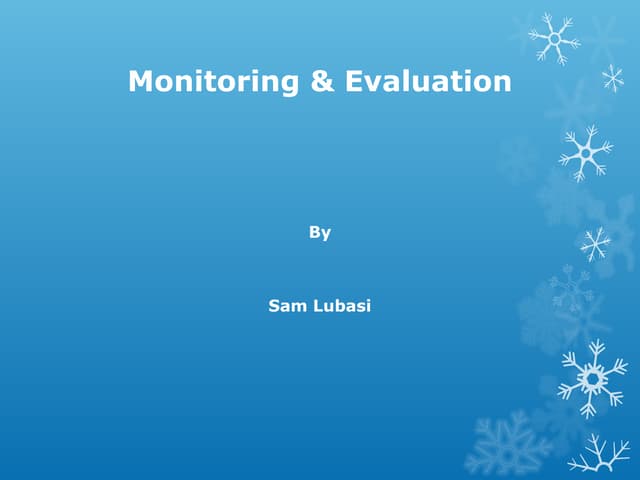 Monitoring and Evaluation.ppt