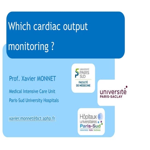 Which cardiac output monitoring? | PPTX