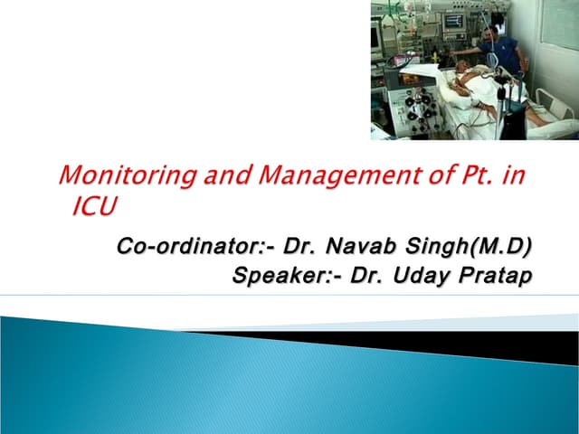 Icu monitoring | PPTX